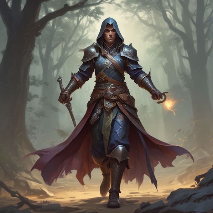 Create fantasy, dnd, horror digital art with your character by Pelacud4 ...