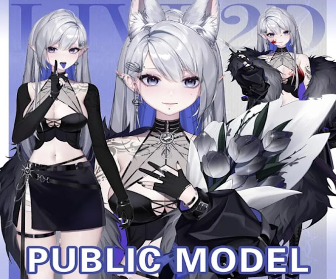Draw 2dlive vtuber furry vtuber cubism model vrchat model vr model ...