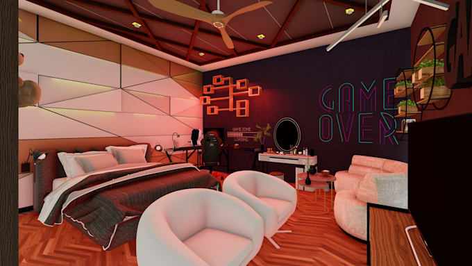 Design a high end gaming room for the ultimate experience by Elia ...