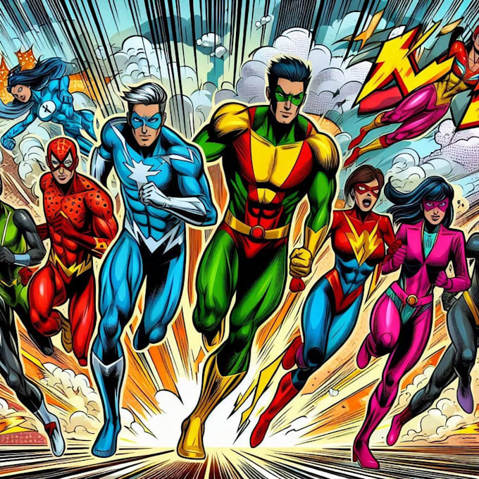 Draw your comic book and cover page design arts by Jereynol | Fiverr