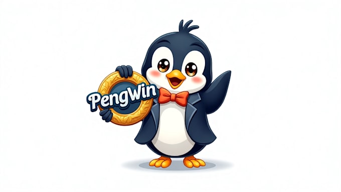 Do modern penguin mascot character design logo by Maryfranko | Fiverr