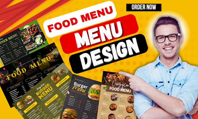 Do an amazing menu design, food menu, and restaurants menu by Mehran ...
