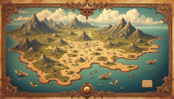 Create a fantasy map that fits your imagination by Phillippn | Fiverr