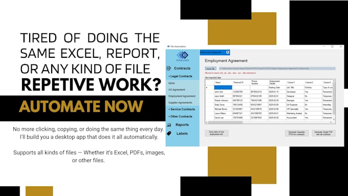 Automate excel, reports, file tasks and more with a custom windows app by Ana_nicholls | Fiverr
