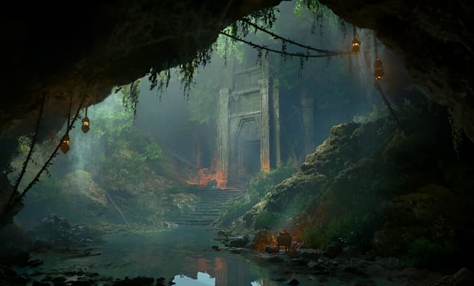 Do 3d game environment vrchat world level design in unreal engine and unity by Jerry_studio56 ...