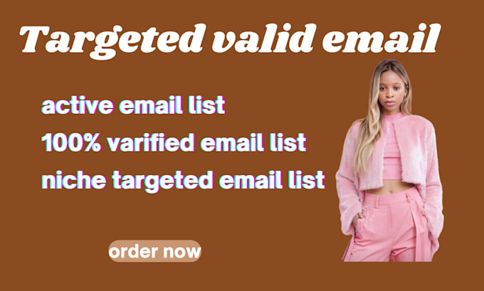 Build niche targeted email list for email marketing by Osadare23 | Fiverr