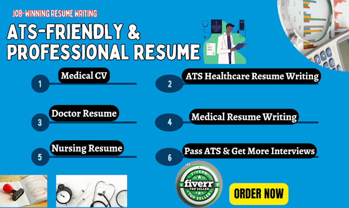 Write ats healthcare resume doctor and nursing resume medical cv writing by Shiv_tracy01 | Fiverr