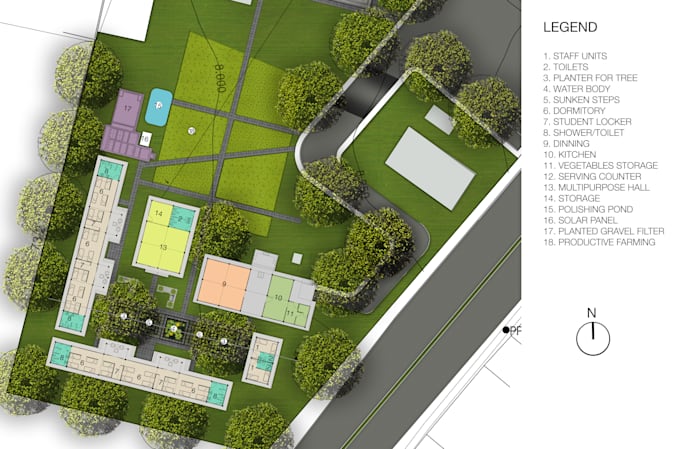 Design your 2d site plan and landscape plan by Draftarchitect | Fiverr