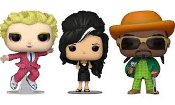 Draw 3d character, funko pop, cartn character, 3d printing, character ...