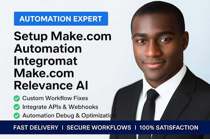Setup make com automation integromat make com relevance ai video automation by Judgedani | Fiverr