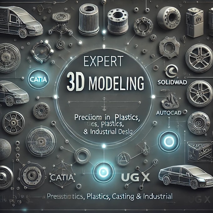 Create 3d Models Assemblies And Technical Drawings By Sachin 3dcad Fiverr
