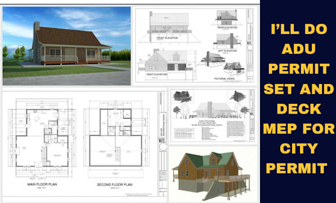 Draw architectural plan electrical mep structural plan adu pe stamp for ...