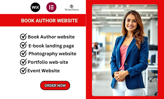 Ebook website, book author website, book website, author website, portfolio by Lesley044 | Fiverr