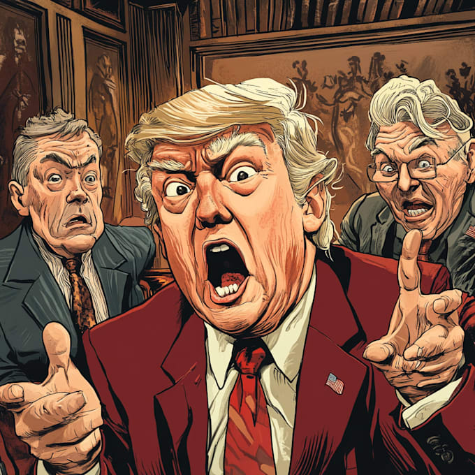 Draw political cartoon and portrait caricature for you by Diolenia7 ...