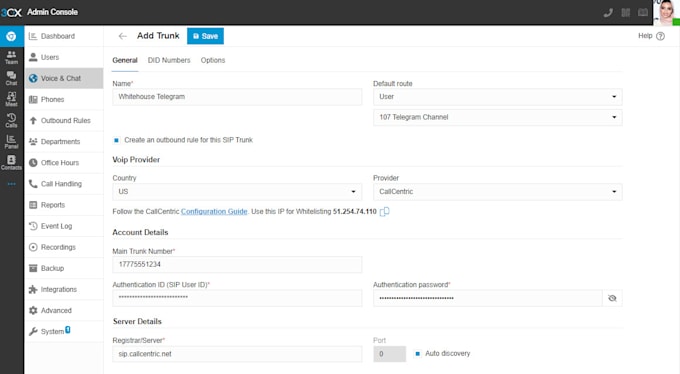 Setup office phone system did number sip trunk or did number sip trunk, otp, 3cx by Bigjaguar ...