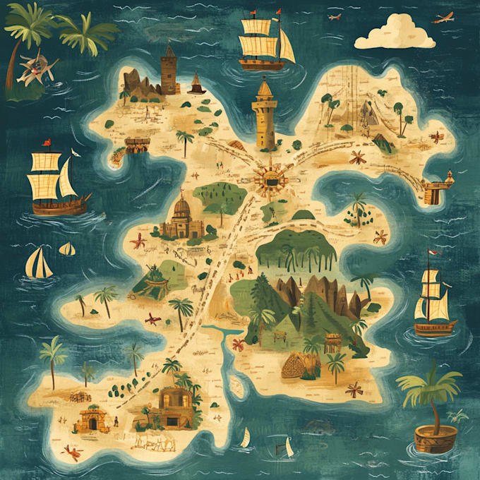 Do custom fantasy map dnd and rpg cartography by Brionehughes | Fiverr