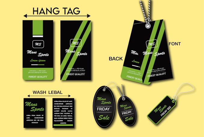 Create a modern and minimalist hang tag design by Mstsharminislam | Fiverr