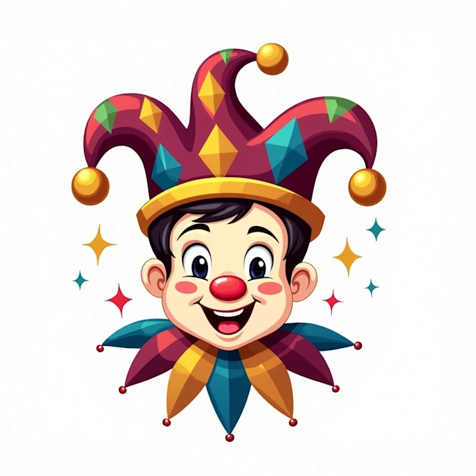 Do custom jester joker mascot logo for your brand by Rubye_mayer | Fiverr