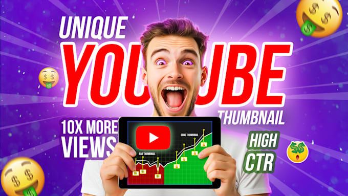 Create super engaging and attractive youtube thumbnail by Ashia_0 | Fiverr