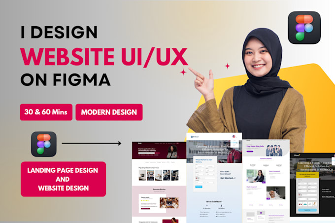 Design or redesign your website with a fresh ui ux using figma by Tech_nest | Fiverr