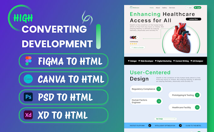 Figma to html, figma to react, figma to tailwind css, figma to webflow ...