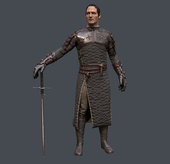 Port 3d character, amour, retopology, realistic texture, rig for game ...