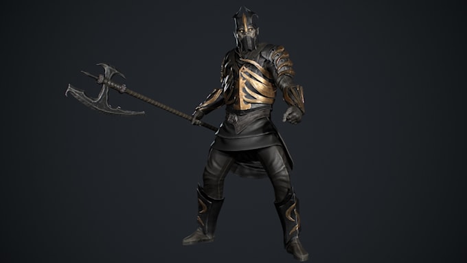 Detailed 3d character, game asset, creature, 4k texture, ue5 control ...