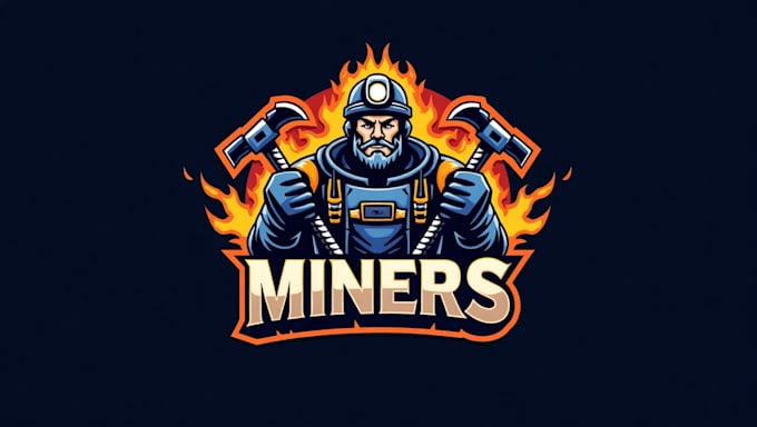 Do miners esport mascot logo design with business by Marycardooso | Fiverr