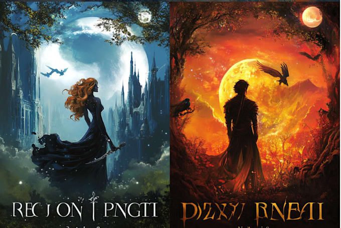 Design fantasy, romance and sci fi book covers by Dazzlemjis | Fiverr