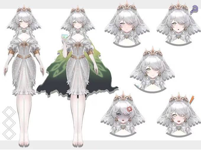 Develop your gothic lolita vtuber model,furry, anthro portrait anime ...