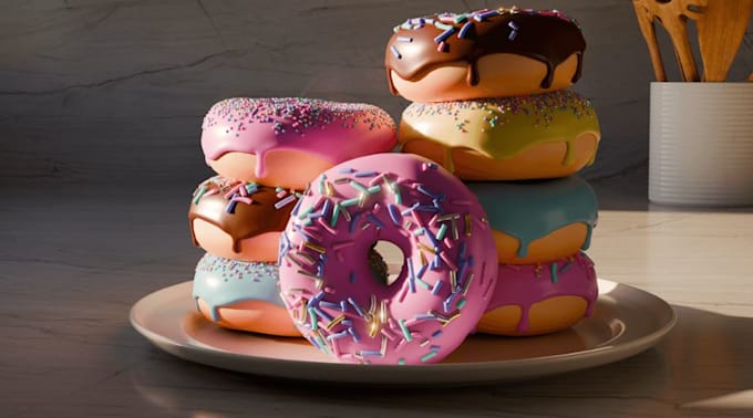 Create 3d food animation, 3d food modelling and 3d food design by ...