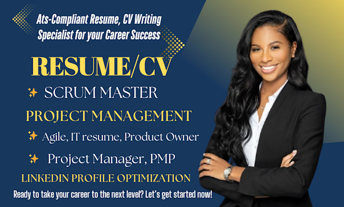 Write scrum master, project manager, project management, pmp, agile, it ...