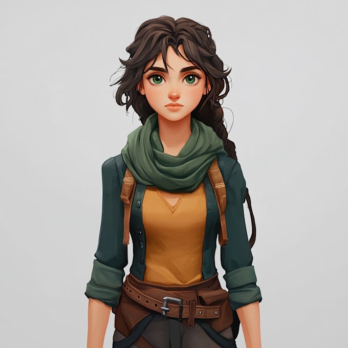 Make a 2d game character for dnd art by Shacora230 | Fiverr