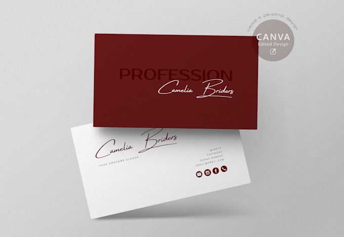 A business card that you customize yourself by Yeoluf | Fiverr