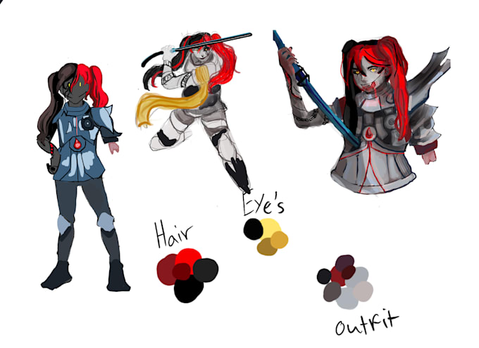 Create character concept art for you by Yeetoart | Fiverr
