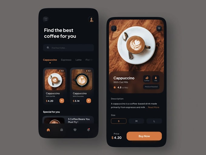 Develop coffee shop app, food ordering app, restaurant app, delivery ...