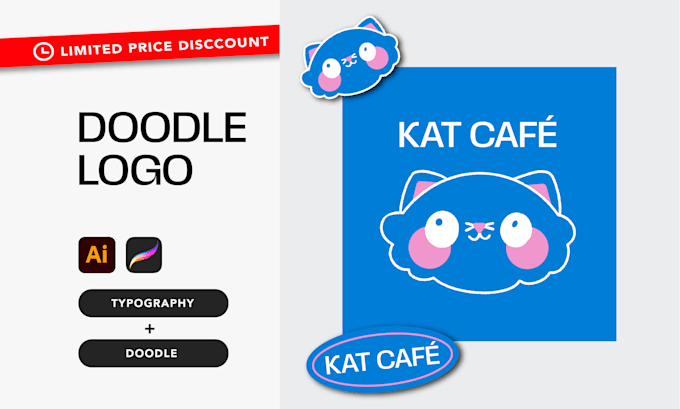Design a doodle illustrated logo by Marianarubiopa | Fiverr