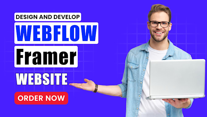 Design or develop stunning website using webflow or framer by Innova ...