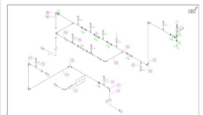 Do 2d piping layout and isometric drawing in autocad by Shankar_34 | Fiverr