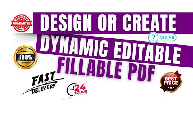 Design or create dynamic editable fillable pdf form using adobe acrobat ...