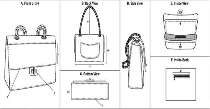 Design any bag tech pack, hand bag backpack wallet purse tote bag ...