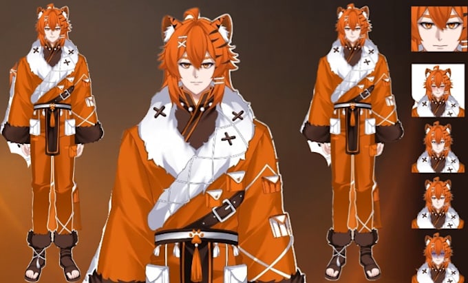 Design, rig live2d model 2d vtuber model live 2d vtuber model vtuber ...