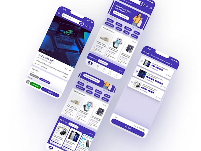 Design a modern and user friendly ui ux for your app or website by ...