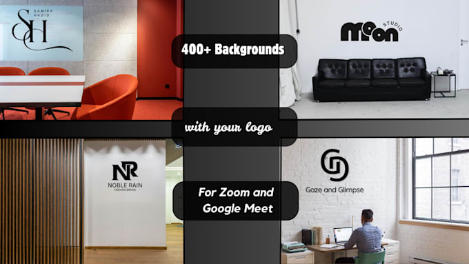 Create professional zoom backgrounds plus your logo on them by ...