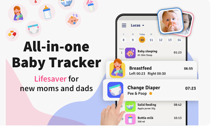 Develop ai parenting app, breastfeeding tracker app, baby meal tracker ...