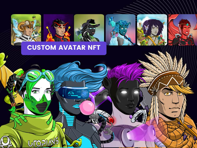 Create rare nft art collection, pixel art nft collection, nft design by ...