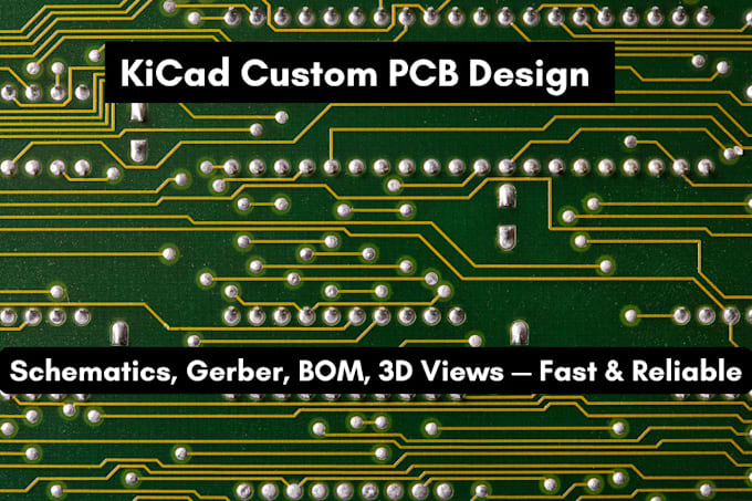 Design a custom pcb layout for your electronics project by Mereweb | Fiverr