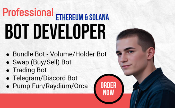 Build bundle bot script on raydium dex orca pump fun pumpswap solana ethereum by Nbo4ai | Fiverr