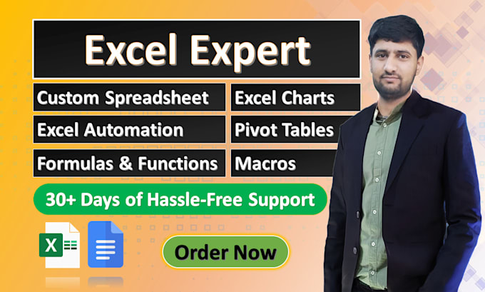 Provide Excel Help Custom Solution Automation Formula Pivot Table