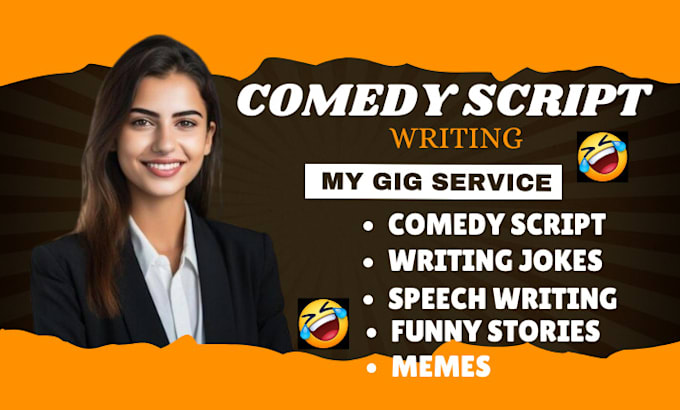 Be your comedy script writer funny memes short stories jokes youtube ...